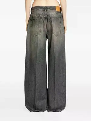 6397 Roomy Wide-leg Denim Jeans - Grey
