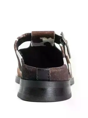 MIISTA Cow-print Mules