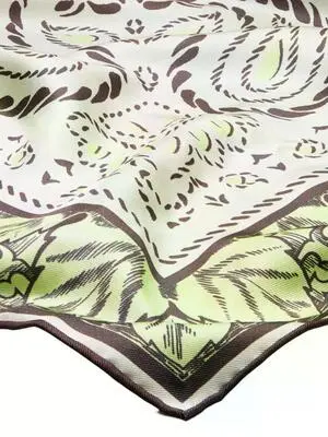 Tory Burch Cockatoo Oversized Bandana Square Scarf - Neutrals