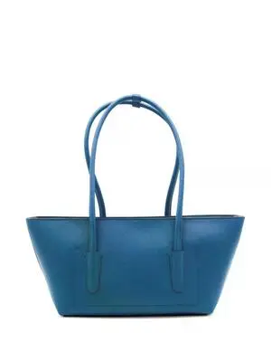 COCCINELLE Double Beat Leather Shoulder Bag - Blue