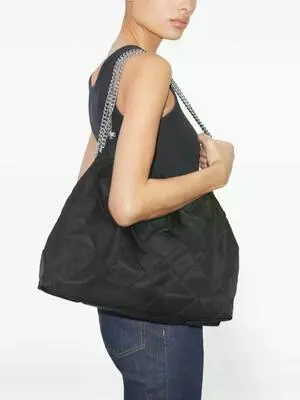 Tory Burch Fleming Nylon Shoulder Bag - Black