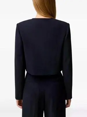 Claudie Pierlot Cropped Button-front Leather Jacket