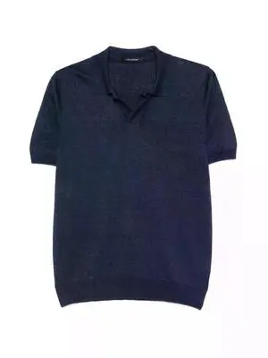 Tagliatore Keith V-neck T-shirt - Blue