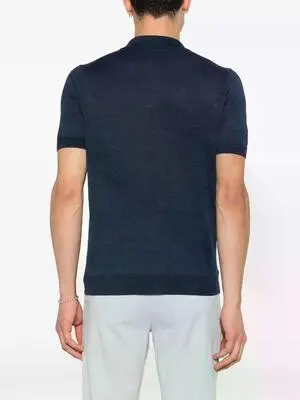 Tagliatore Keith V-neck T-shirt - Blue