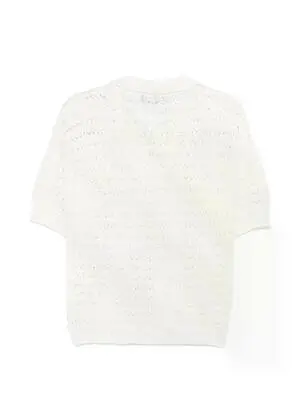 Lorena Antoniazzi V-neck Short Sleeve Sweater