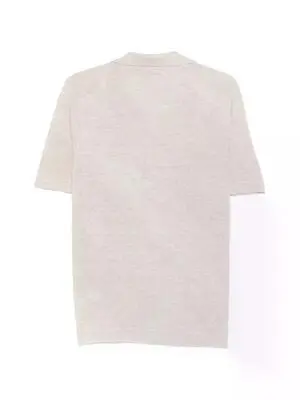 GRAN SASSO Half-button Short-sleeve Shirt - Neutrals