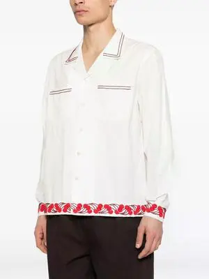 BODE Cherry Lane Beaded Shirt