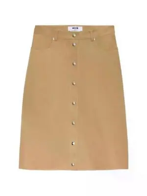 Msgm Button Detailed Skirts