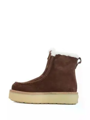 Prada Suede Ankle Boots - Brown