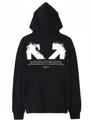 Off-White Hooded Sweatshirt With Logo