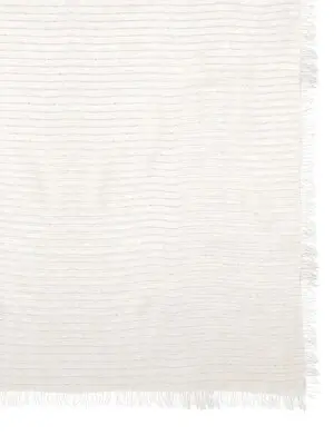 Fabiana Filippi Sequined Stole - Ivory