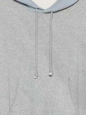 Auralee Oversized Drawstring Cotton Hoodie - Grey