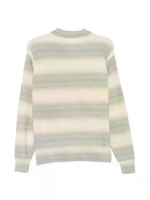 Auralee Stripe-pattern Knit Cardigan
