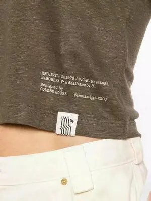 GOLDEN GOOSE Mara Text-print Tank Top