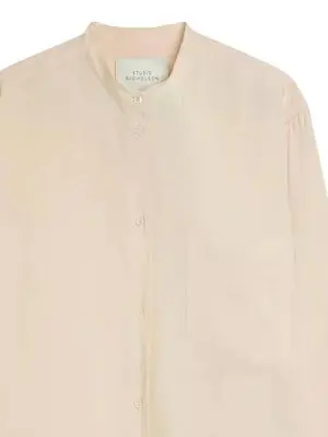 Studio Nicholson Collarless Shirt - Neutrals