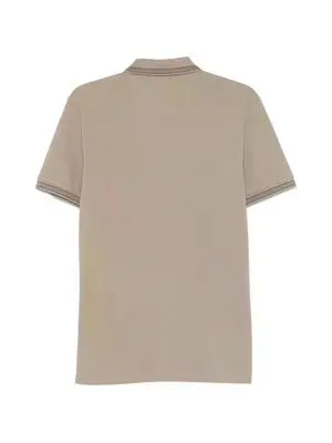 BOSS Short-sleeve Striped Polo Shirt - Brown