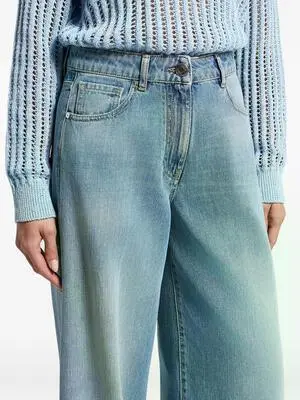 Peserico Wide-leg Jeans - Blue
