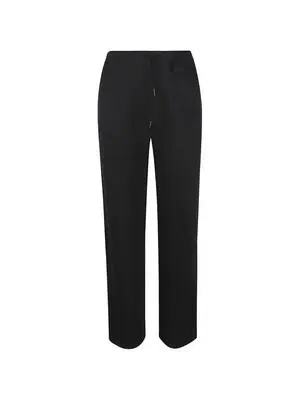 IRO PARIS Drawstring-detail Straight Trousers - Black