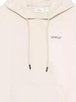 Off-White Graphic Print Hoodie - Neutrals