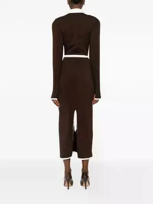 ROWEN ROSE Collared Midi Dress