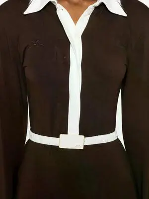 ROWEN ROSE Collared Midi Dress