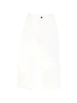 NICHOLSON & NICHOLSON Button-fastening Trousers - White
