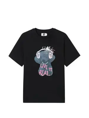 Izzue Graphic-print T-shirt - Black