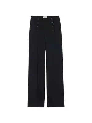 Claudie Pierlot Sailor Trousers With Button Detail