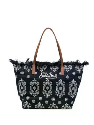MC2 SAINT BARTH Embroidered Logo Shoulder Bag - Blue