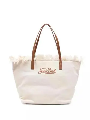 MC2 SAINT BARTH Fringed Detail Tote Bag - Neutrals