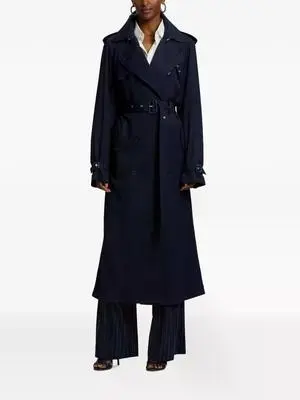 Ralph Lauren Alecia Belted Trench Coat - Blue