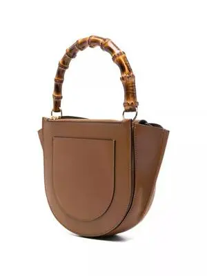 WANDLER Bamboo-handle Tote Bag - Brown