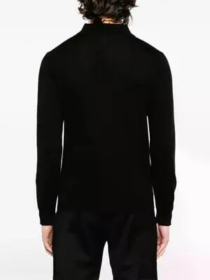 Paul Smith Striped Wool Cardigan - Black