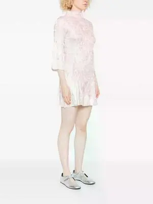 GONGDID DESIGN Ruffled High-neck Dress