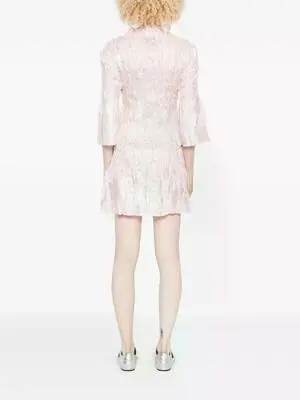 GONGDID DESIGN Ruffled High-neck Dress