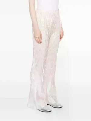 GONGDID DESIGN Scalloped Ruffle Trousers