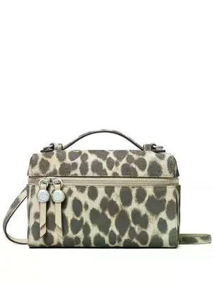 Tory Burch Slim Romy Suede Top Handle Bag - Neutrals