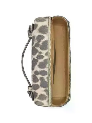 Tory Burch Slim Romy Suede Top Handle Bag - Neutrals