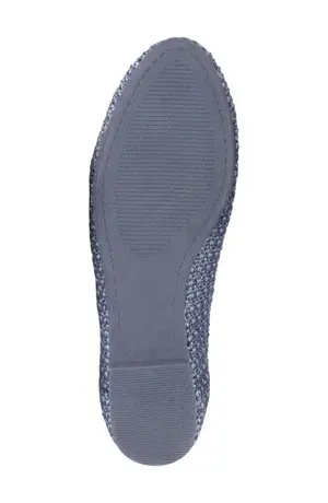 Tahari Woven Ballerina Flat - Blue/blue