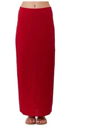 GOTTEX Bali Escape Maxi Skirt Cover-up - Red