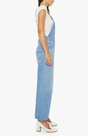 MOTHER The Half-pipe Ankle Barrel Leg Denim Overalls - Last Bite