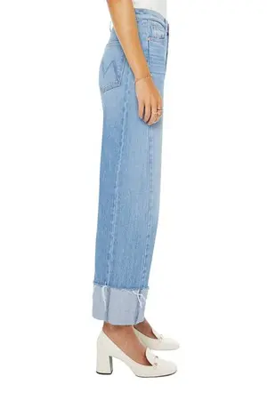 MOTHER The Half-pipe Frayed High Waist Ankle Barrel Jeans - Last Bite
