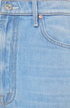 MOTHER The Half-pipe Frayed High Waist Ankle Barrel Jeans - Last Bite