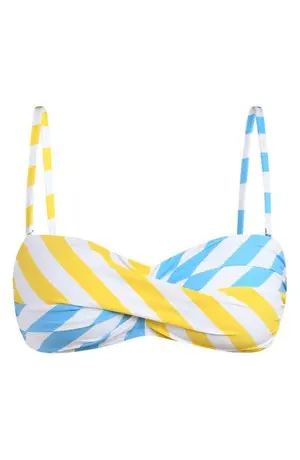 La Blanca Coastal Twist Bandeau Bikini Top