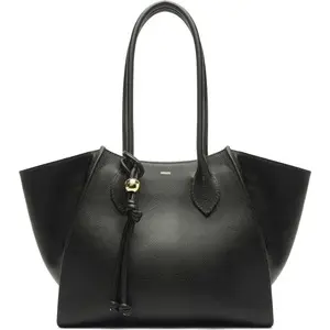 AREZZO Small Petra Leather Bucket Bag Black