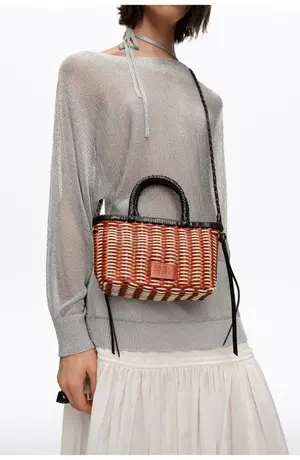 Bimba Y Lola Plaited Leather Xs Bag - Tan