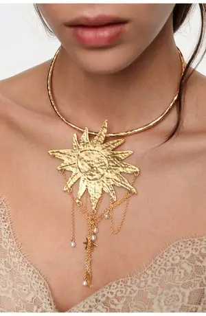 Bimba Y Lola Sun And Moon Necklace