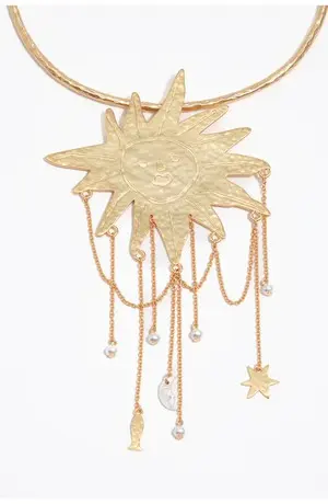 Bimba Y Lola Sun And Moon Necklace