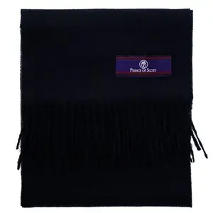 PRINCE OF SCOTS Fringed Merino Wool Scarf