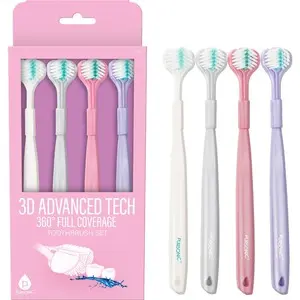 PURSONIC 3d Tech 360° Full Coverage Toothbrush Set - Pink